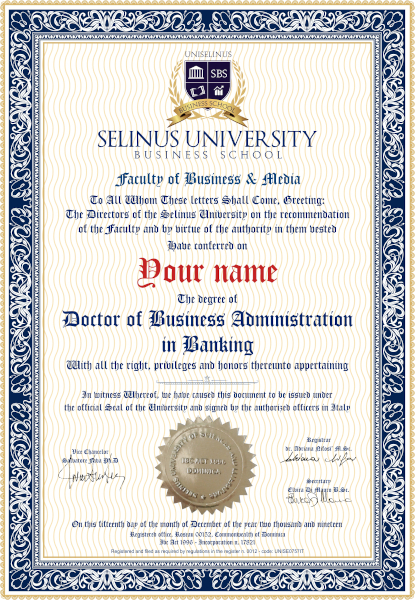 Doctor of Business Administration | UniSelinus